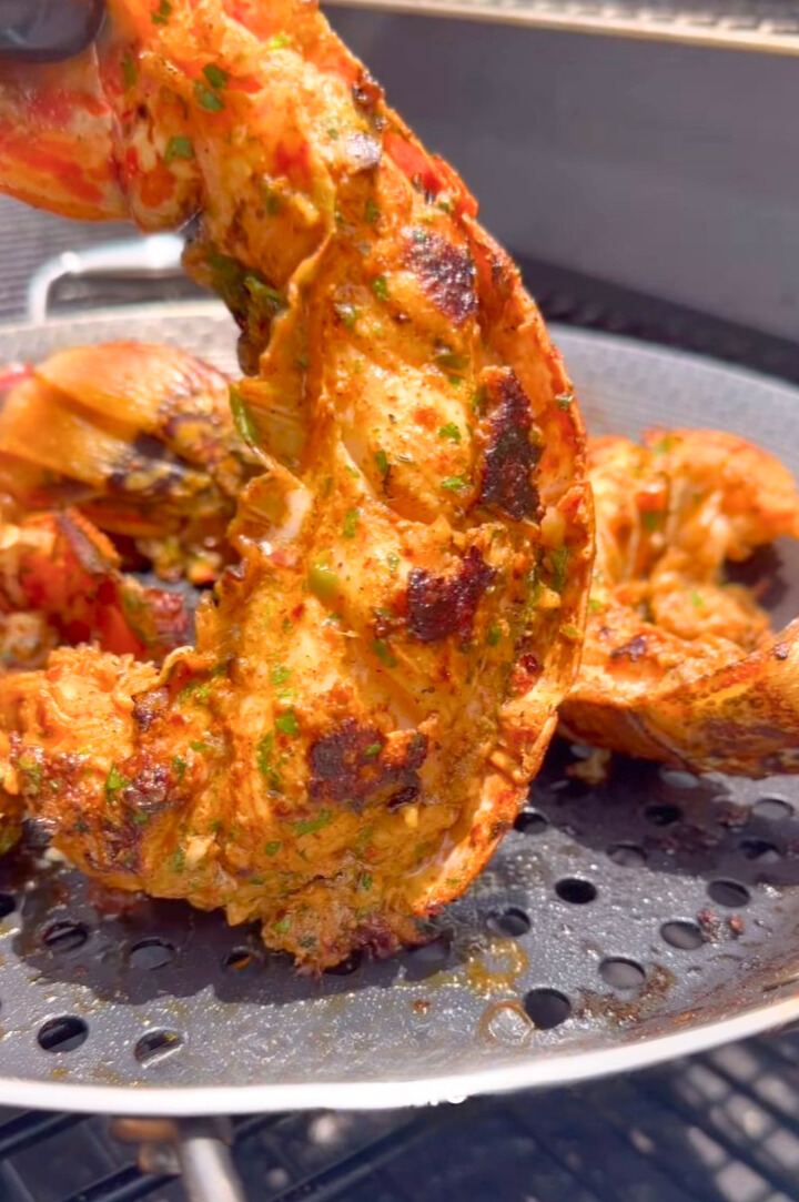 Grilled Cajun Butter Lobster Tails with Cowboy Butter: Smoky, Spicy ...